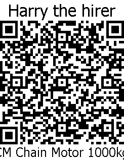 CM Chain Motor 1000kg - Harry the hirer
