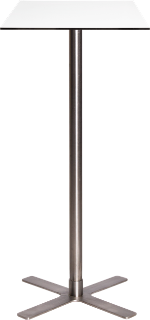 Stainless Plus Bar Table - Square - Harry the hirer